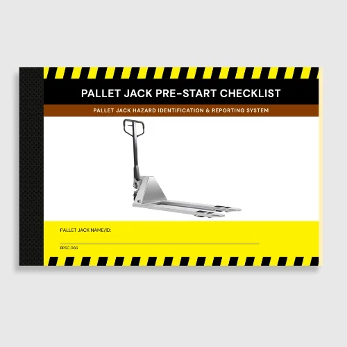 Pallet Jack Pre-Start | #1 Quality AAA Print Group
