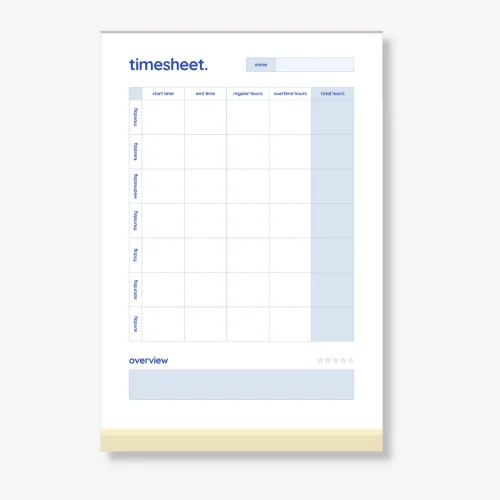 Timesheet Books | #1 Quality AAA Print Group